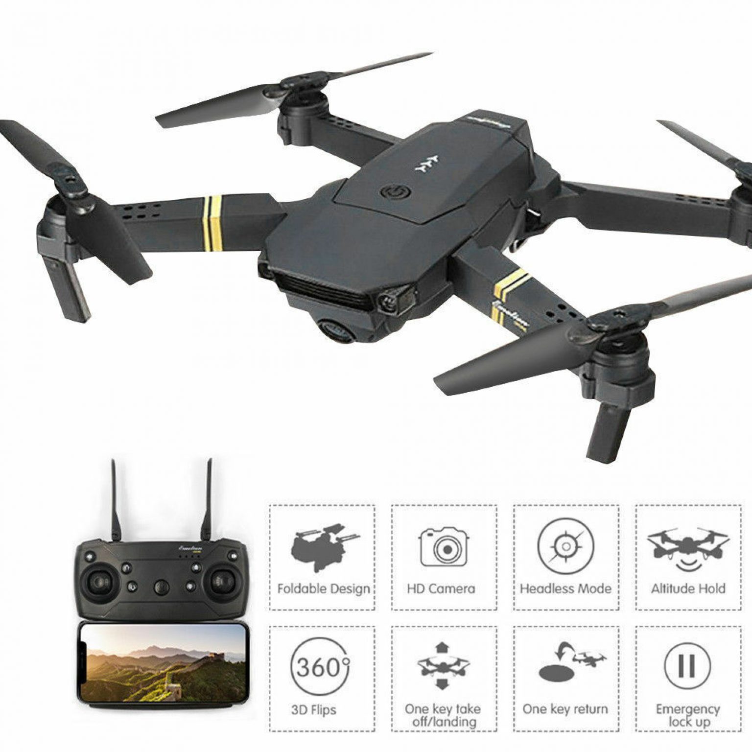 DroneX Pro: Klappbare Drohne 2022 | Digitogy.eu